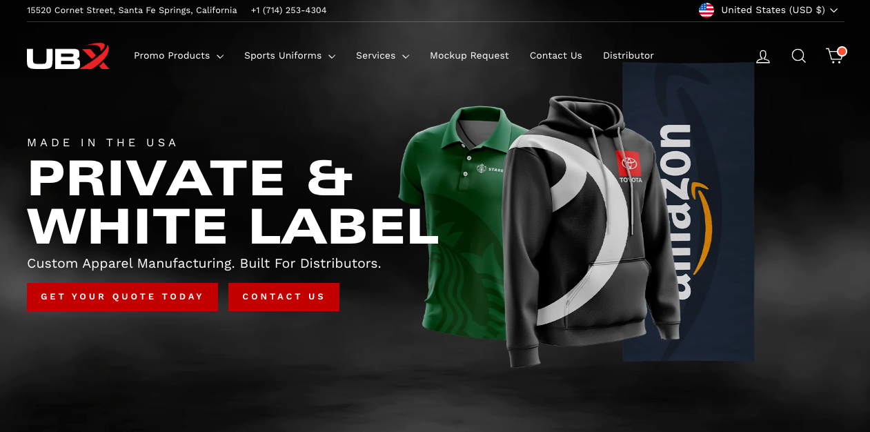 UBX Inc. | Custom Sublimated Apparel & Sports Jerseys - Made in USA ...